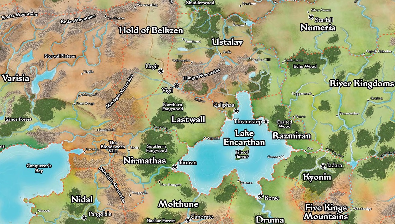 Maps of Lake Encarthan - Kanka